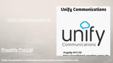 PPT – Unify Communications PowerPoint presentation | free to download ...