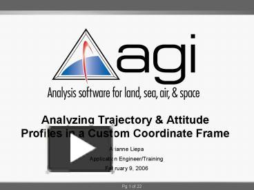 Analyzing Trajectory presentation | free to view