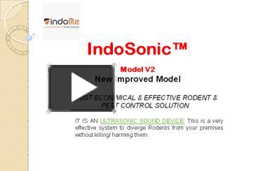 PPT – IndoSonic™ - Ultrasonic Sound Device PowerPoint presentation ...