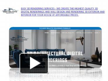 PPT – 3d architectural rendering PowerPoint presentation | free to ...