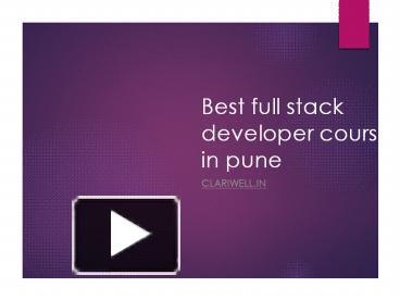 PPT – Frontend versus Backend-Preface to Full Stack Development ...