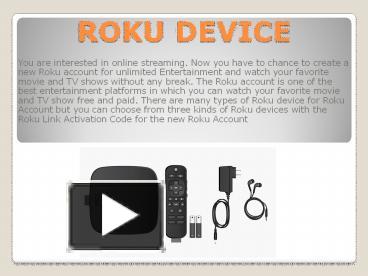 Roku Device presentation | free to download