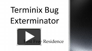 PPT – Terminix Bug Exterminator PowerPoint presentation | free to ...