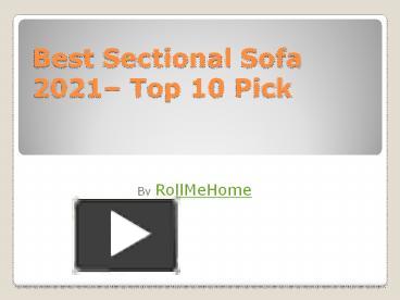 PPT – Best Sectional Sofa PowerPoint presentation | free to download ...