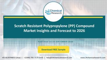 PPT – Scratch Resistant Polypropylene (PP) Compound Market Insights and ...