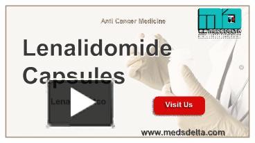 PPT – Indian Lenalidomide Capsules Online Price PowerPoint presentation ...