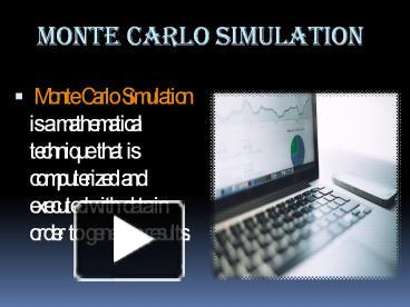 Monte carlo simulation presentation | free to download