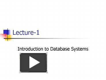 PPT – Introduction to Database Systems PowerPoint presentation | free ...