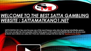 PPT – Madhur Satta Matka, Madhur chart PowerPoint presentation | free ...