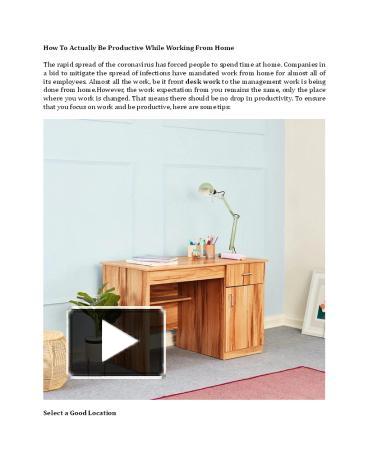 How To Actually Be Productive While Working From Home presentation ...