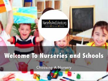 PPT – Nurseries and Schools Presentation PowerPoint presentation | free ...