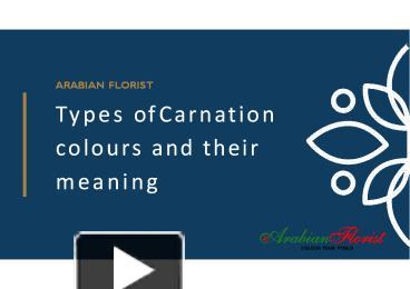 Types of carnation colors and their meaning presentation | free to download
