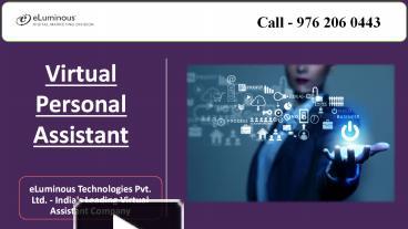 Virtual Personal Assistant presentation | free to download