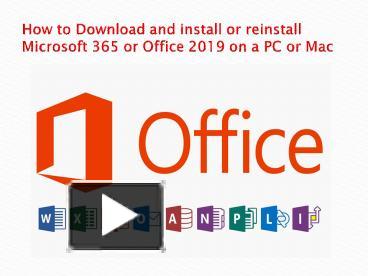 PPT – How to Download and Install MS Office PowerPoint presentation ...