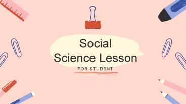 PPT – Social Science Lesson for students PowerPoint presentation | free ...