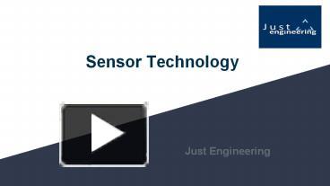 Sensor technology presentation | free to download