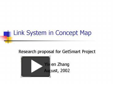 PPT – Link System in Concept Map PowerPoint presentation | free to view ...