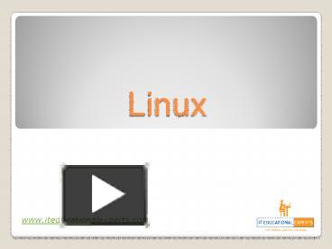 Introduction to Linux| Why Linux? | Linux Online Training | Linux ...