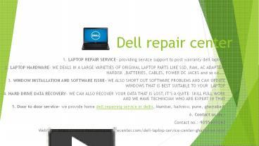 PPT – dell laptop services PowerPoint presentation | free to download ...