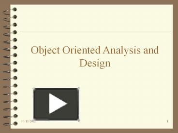 PPT – Object Oriented Analysis and Design PowerPoint presentation ...