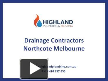 PPT – Drainage Contractors Northcote Melbourne | Drainage Solutions ...