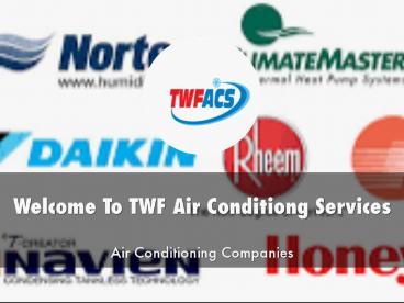 TWF Air Conditiong Services Presentation presentation | free to download