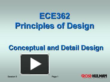 PPT – ECE362 Principles of Design PowerPoint presentation | free to ...