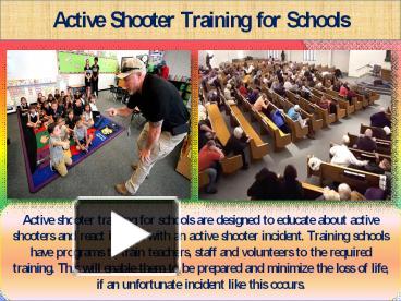 Active Shooter Training for Schools presentation | free to download