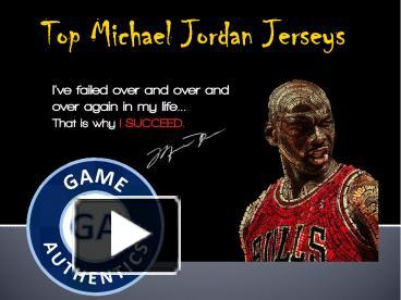 PPT – Top Michael Jordan Jerseys PowerPoint presentation | free to ...
