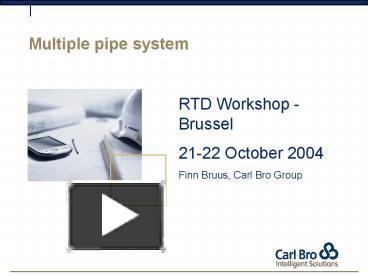 PPT – Multiple pipe system PowerPoint presentation | free to view - id ...