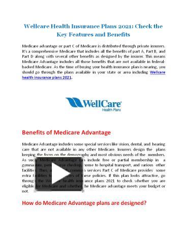 Wellcare Health Insurance Plans 2021: Check the Key Features and ...