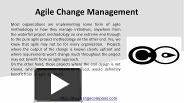 Agile Change Management presentation | free to download
