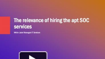 Single Point of Contact delivers a full suite of services for MSPs ...