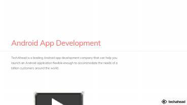 PPT – Android App Development PowerPoint presentation | free to ...