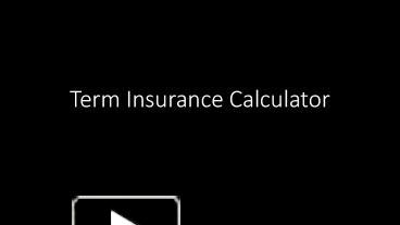 PPT – Term Insurance Calculator (1) PowerPoint presentation | free to ...