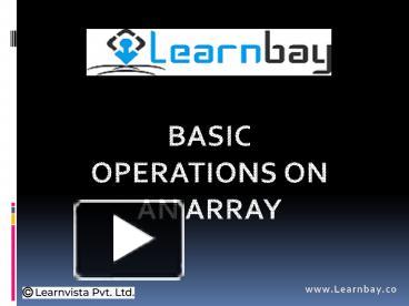 PPT – ARRAY PRESENTATION PowerPoint presentation | free to download ...