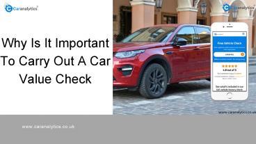 How Car Value Check Impacts The Resale Value Of A Car? presentation ...