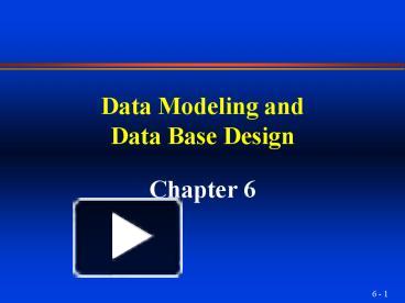 PPT – Data Modeling and Data Base Design PowerPoint presentation | free ...