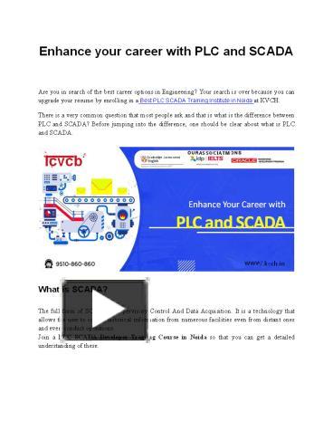 PPT – best PLC SCADA training institute in noida | Enhance Your Career ...