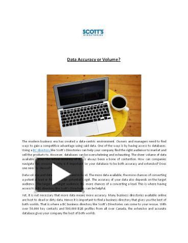 PPT – Data Accuracy or Volume? PowerPoint presentation | free to ...