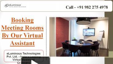 PPT – Booking Meeting Rooms By Our Virtual Assistant PowerPoint ...