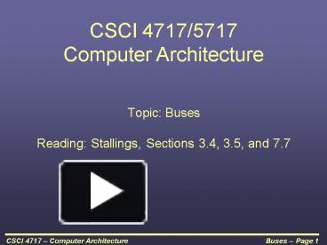 CSCI 47175717 Computer Architecture presentation | free to download