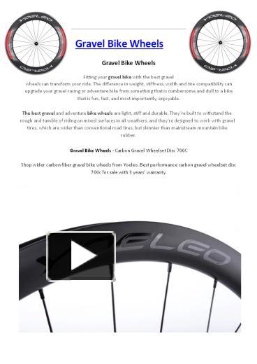 PPT – Gravel Bike Wheels PowerPoint presentation | free to download ...