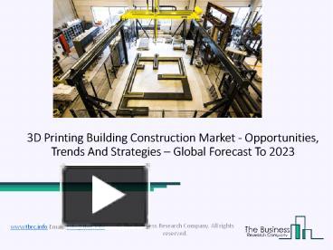 3D Printing Building Construction Market - Opportunities, Trends And ...