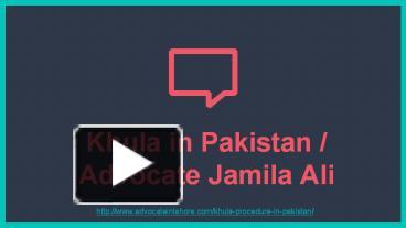 PPT – Know Khula Procedure in Pakistan Legally - Get Know Guide For ...