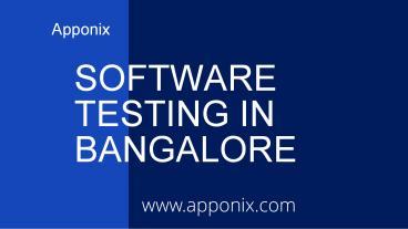 PPT – software testing PowerPoint presentation | free to download - id ...