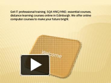 PPT – Top Advantages Of Taking The HNC Computing Course | Elearning ...