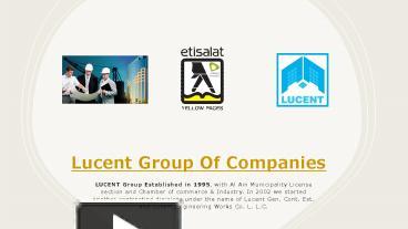 Steel Structure - Lucent Engg Works Co LLC presentation | free to download
