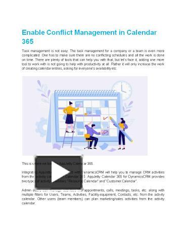 PPT – Enable Conflict Management in Calendar 365 PowerPoint ...