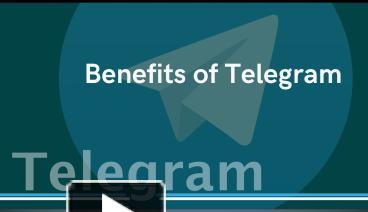 Why Professionals Prefer Telegram First? presentation | free to download
